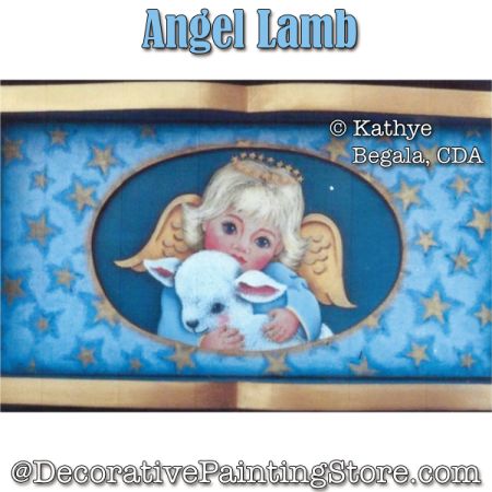 Angel Lamb Painting Pattern - Kathye Begala CDA, BEK25053 at Decorative ...