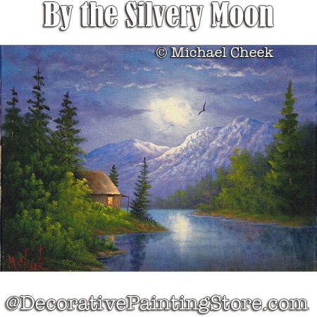 By the Silvery Moon Painting Pattern - Michael Cheek, CHEEK24004 at ...