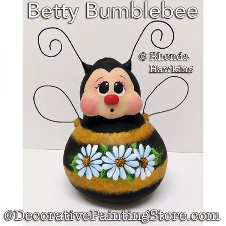 Betty Bumblebee Gourd Painting Pattern PDF DOWNLOAD - Rhonda Hawkins ...