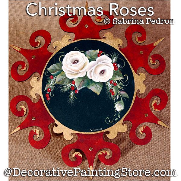Christmas Roses Painting Pattern PDF DOWNLOAD - Sabrina Pedron ...