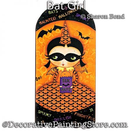 Bat Girl Painting Pattern DOWNLOAD - Sharon Bond, SB23037EP at ...