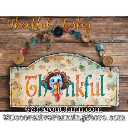 FREE Thankful Turkey Painting Pattern - Sharon Chinn, SC25005FREE at ...