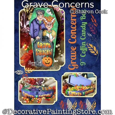 Grave Concerns Painting Pattern PDF DOWNLOAD - Sharon Cook, SCK23007EP ...